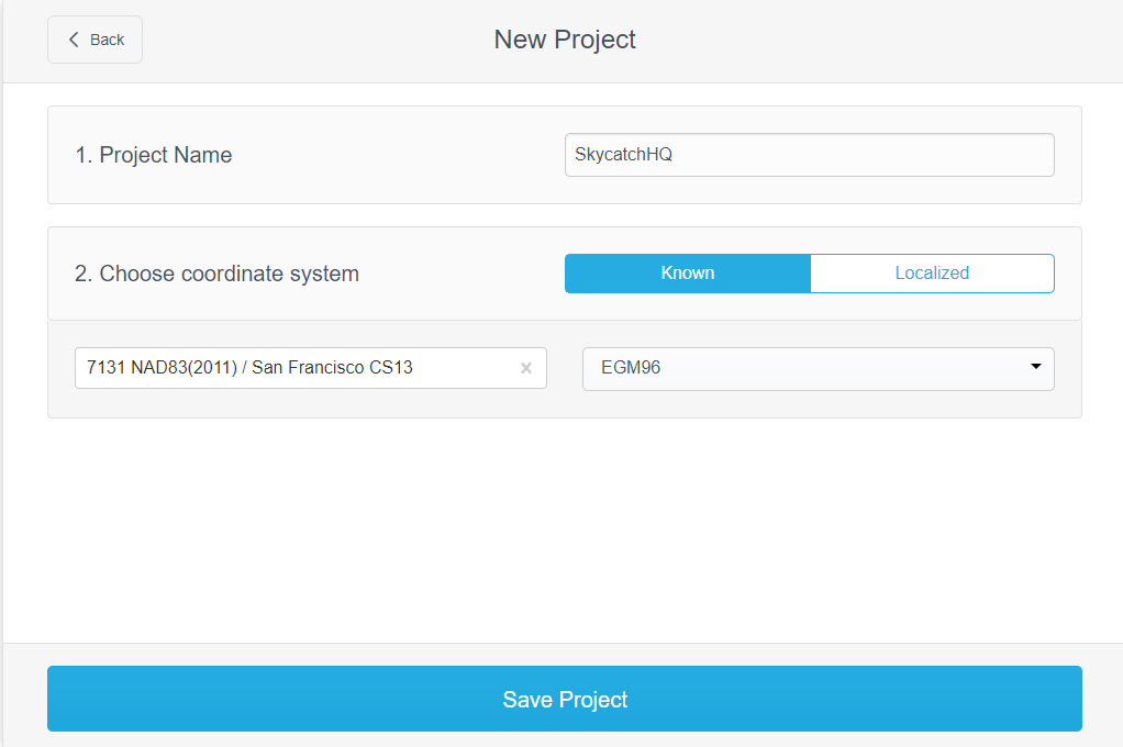 FAQ: How Do I Create A New Project in Edge1? – Skycatch Support Center